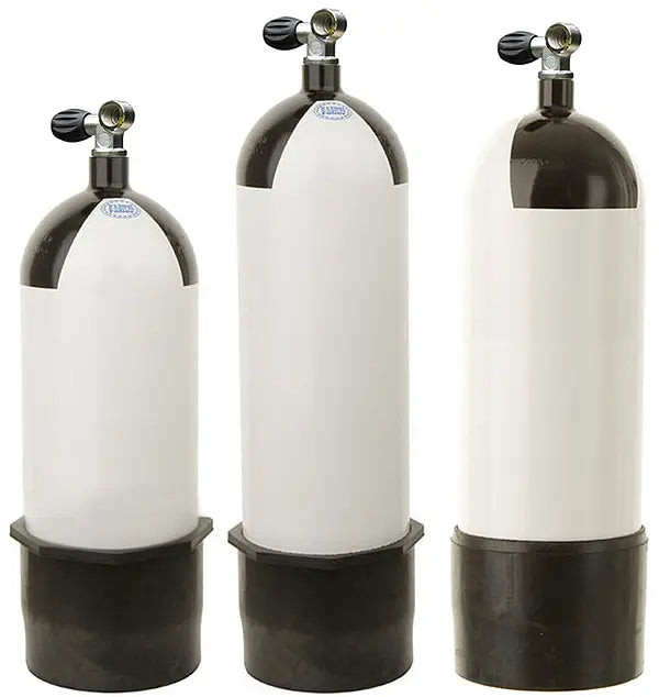 Diving Cylinders 232 bar complete with boot and SanOSub valve ...